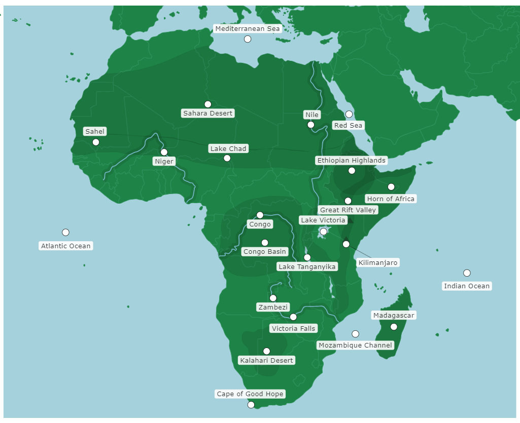 Unit 2: Geo of Africa Quiz Review Jeopardy Template