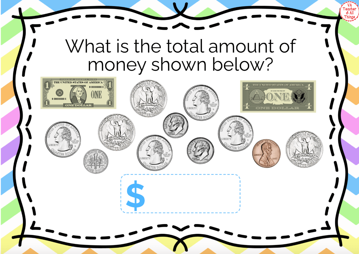 Counting/Comparing Money & Making Change Jeopardy Template